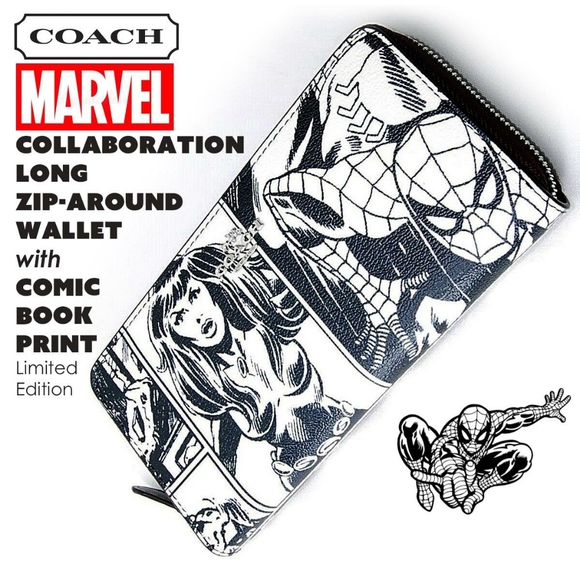 Coach | Bags | Coach Marvel Collaboration Long Ziparound Wallet With ...